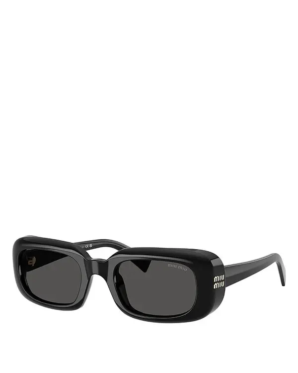 Miu Miu Rectangular Sunglasses 52mm - Black