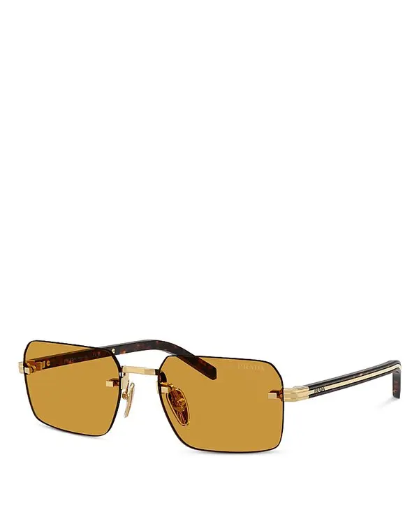 Prada Rectangular Sunglasses - Gold