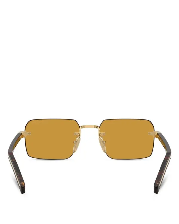 Prada Rectangular Sunglasses - Gold