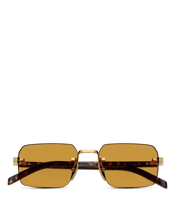 Prada Rectangular Sunglasses - Gold