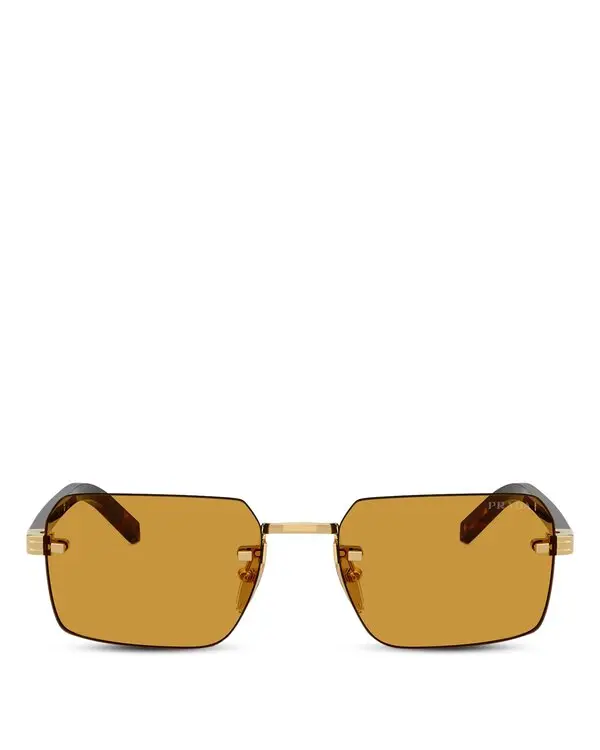 Prada Rectangular Sunglasses - Gold