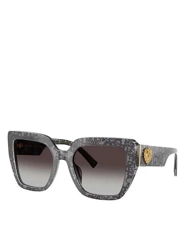 Dolce & Gabbana Square Sunglasses, 54mm - Black