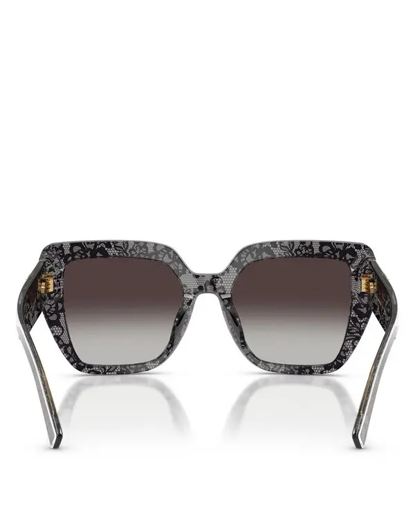 Dolce & Gabbana Square Sunglasses, 54mm - Black