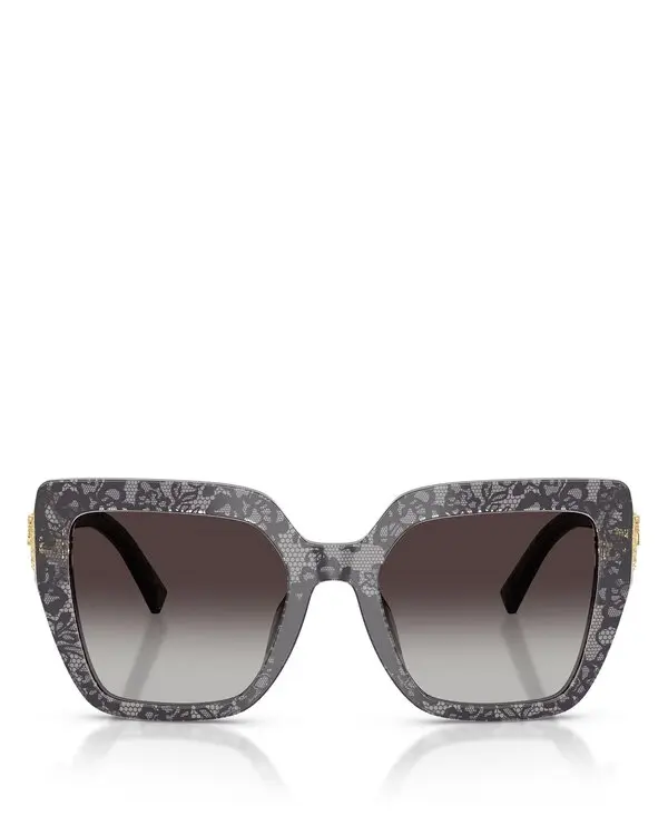 Dolce & Gabbana Square Sunglasses, 54mm - Black