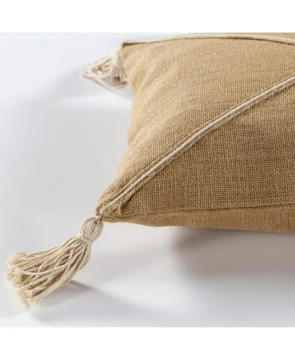 SURYA Marion Lumbar Pillow, 14l X 22w