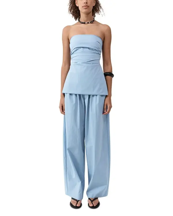 ST. AGNI Everyday Relaxed Pants - Sky