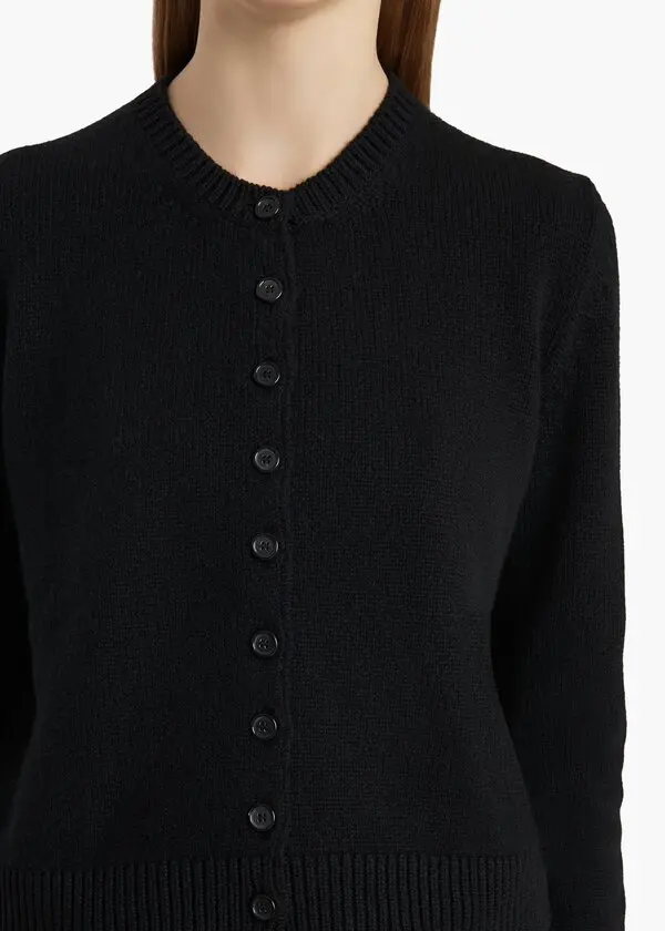 Khaite Everheart Cardigan - Black