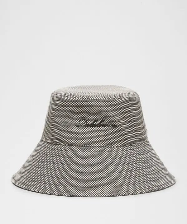 Lululemon Canvas Bucket Hat - Black/light Ivory/black