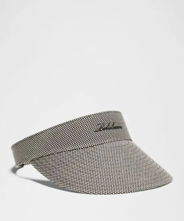Lululemon Canvas Visor - Black/light Ivory/black