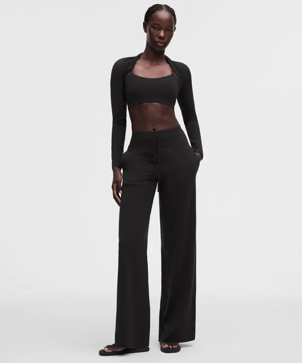 Lululemon Groove High-rise Wide-leg Pant - Black