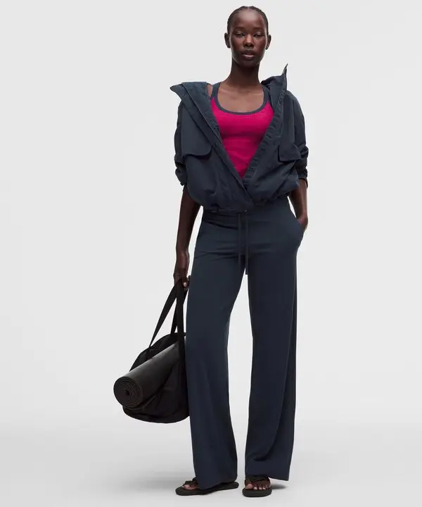 Lululemon Groove High-rise Wide-leg Pant - True Navy