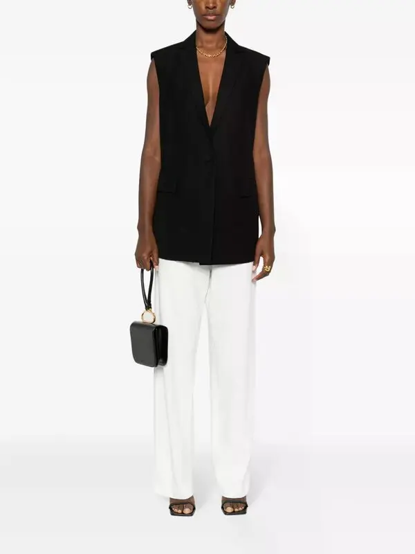 Fabiana Filippi Straight Trousers With Bead-chain Detail