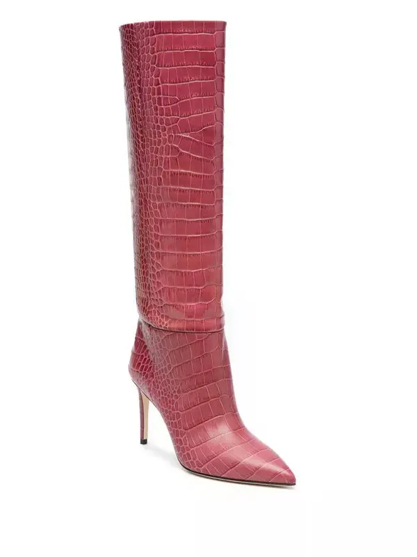 Paris Texas Coco 95mm Crocodile-effect Boots