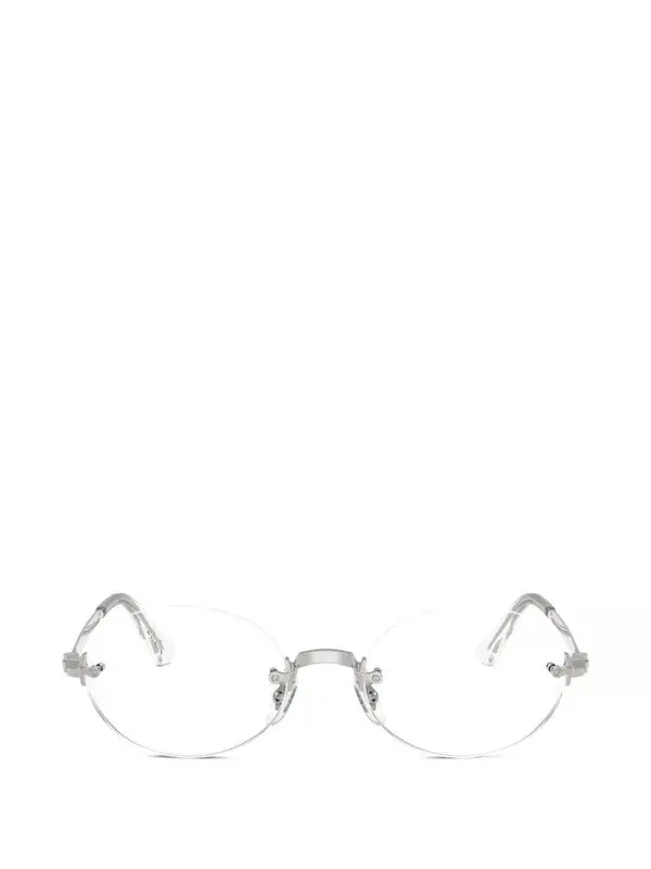 Ray-ban Oval Frame Glasses - Grey