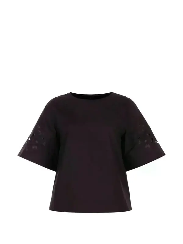 Max Mara Floral Wide-sleeve Blouse