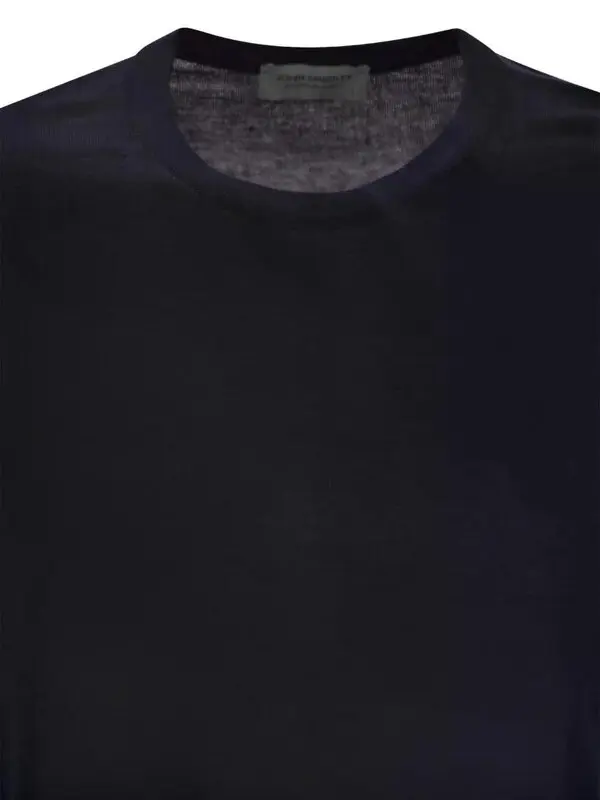 John Smedley Ribbed Hem Crew Neck T-shirt