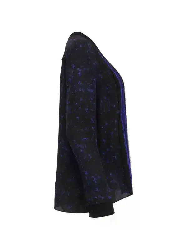 Proenza Schouler Printed Long Sleeve Silk Blouse