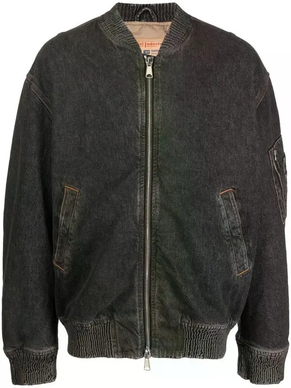 DIESEL® D-weltik Denim Bomber Jacket