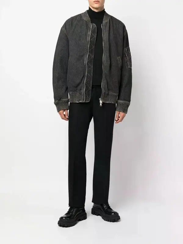 DIESEL® D-weltik Denim Bomber Jacket