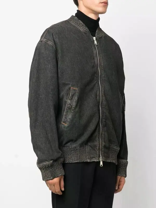 DIESEL® D-weltik Denim Bomber Jacket
