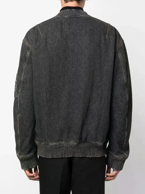DIESEL® D-weltik Denim Bomber Jacket