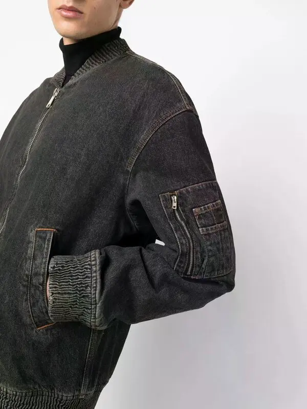 DIESEL® D-weltik Denim Bomber Jacket