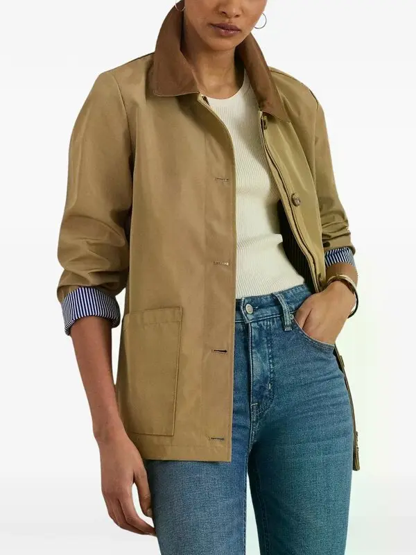 Ralph Lauren Buttoned Barn Coat - Neutrals