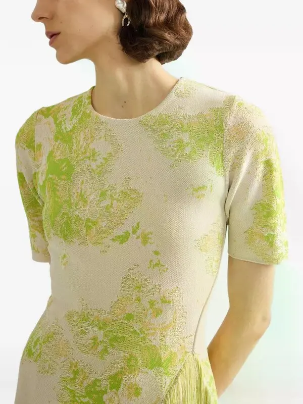 Erdem Floral-pattern T-shirt - Neutrals
