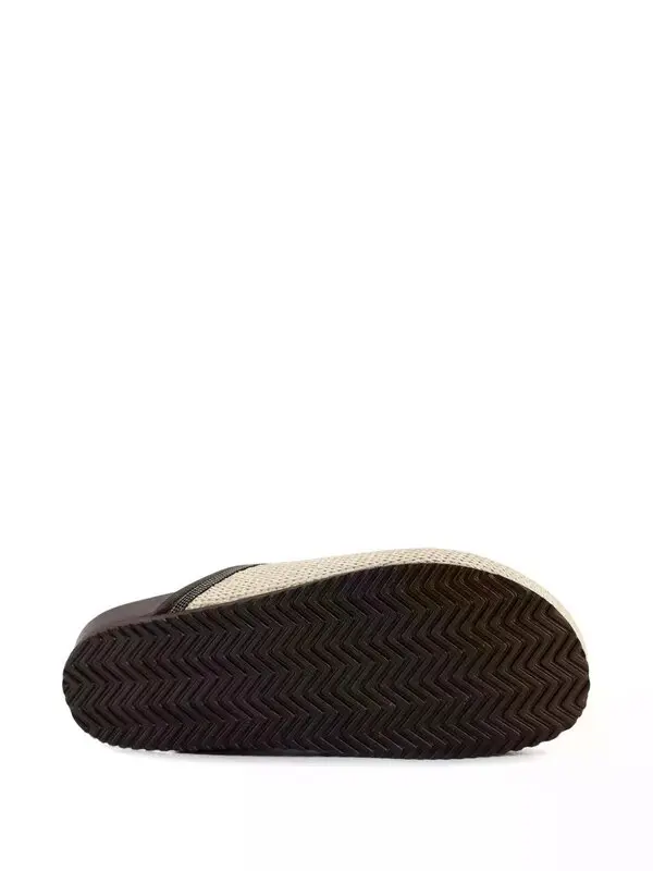 Brunello Cucinelli Raffia Woven Mules - Neutrals