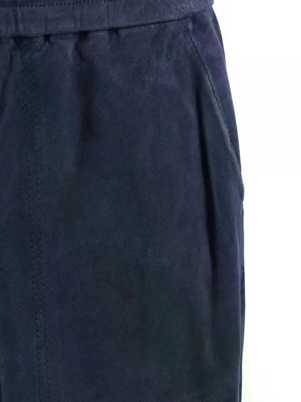P.a.r.o.s.h Drawstring Suede Trousers