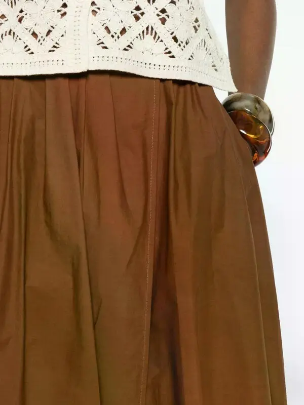 FORTE_FORTE Pleated Midi Skirt