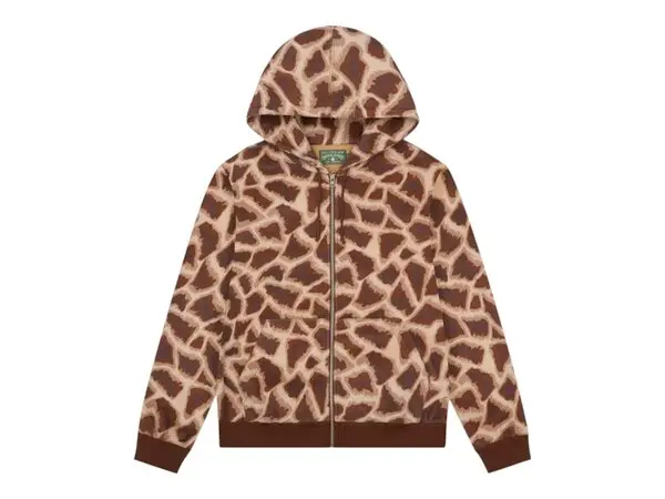 DENIM TEARS Faux Fur Animal Wreath Hoodie - Brown