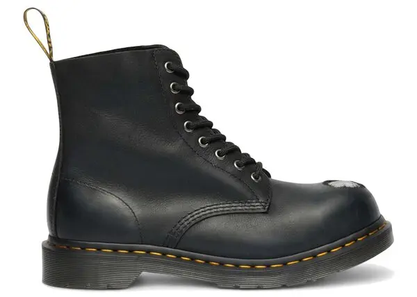 Dr. Martens 1460 Metal Toe Leather Boots - Black