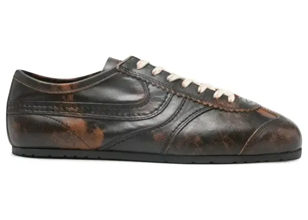 Dries Van Noten Leather Sneakers - Tan