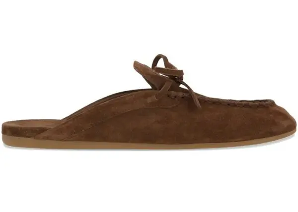 Miu Miu Open Heel Suede Loafers