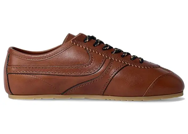 Dries Van Noten Capsule Leather Sneakers - Tan