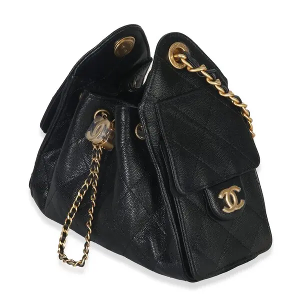 Chanel Quilted Caviar 25 Hobo