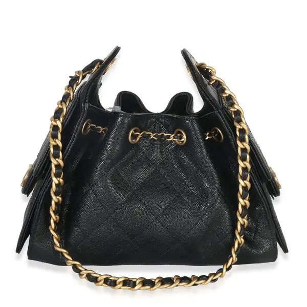Chanel Quilted Caviar 25 Hobo