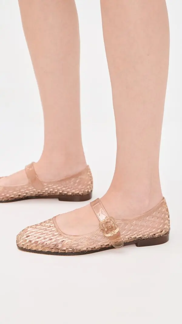 Sam Edelman Michaela Jelly Flats - Transparent Brown