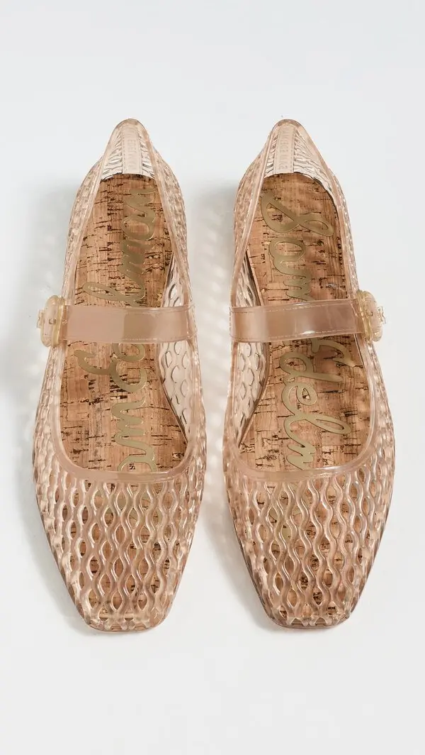 Sam Edelman Michaela Jelly Flats - Transparent Brown