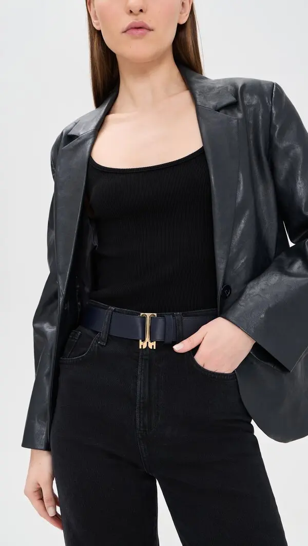 Victoria Beckham Tuxedo Belt - Navy