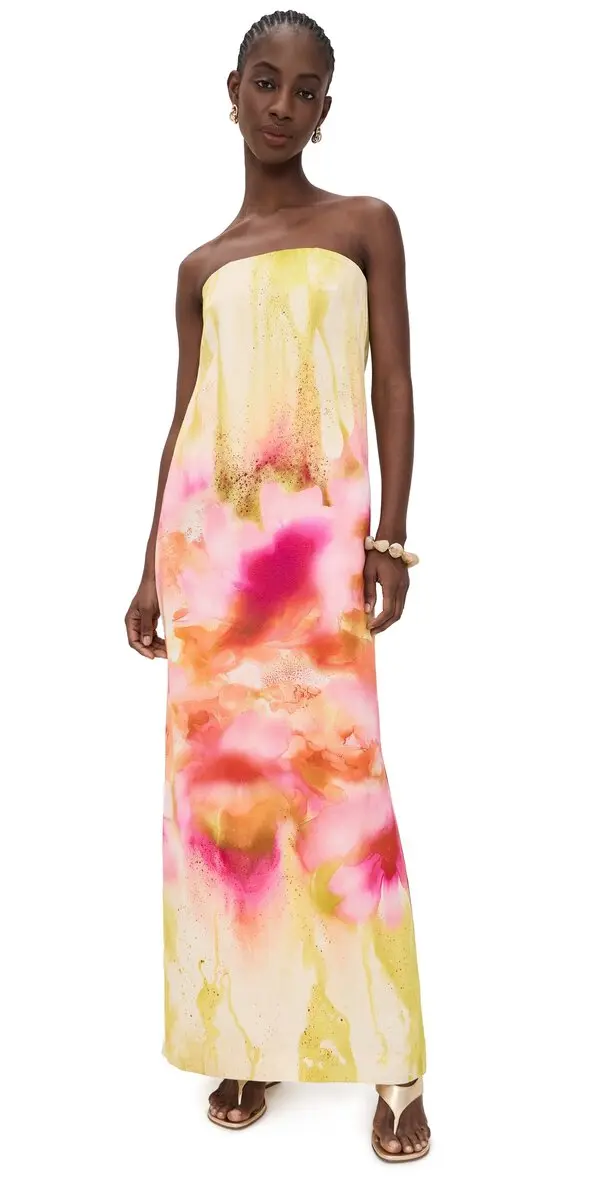 Hunter Bell Lainey Strapless Maxi Dress