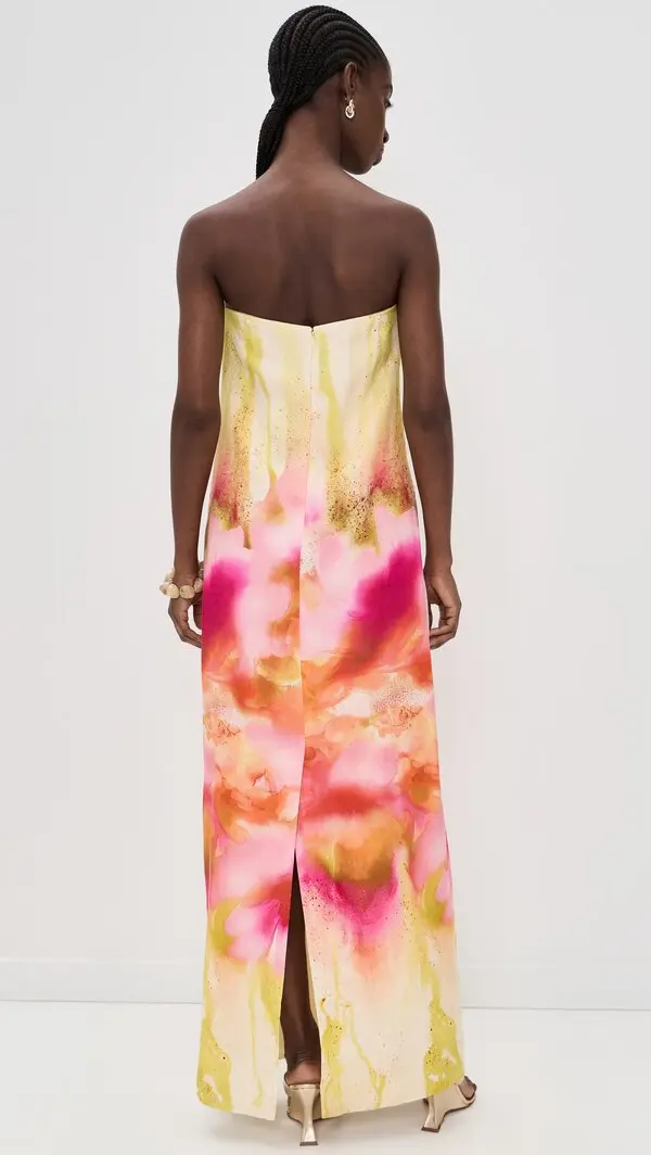 Hunter Bell Lainey Strapless Maxi Dress