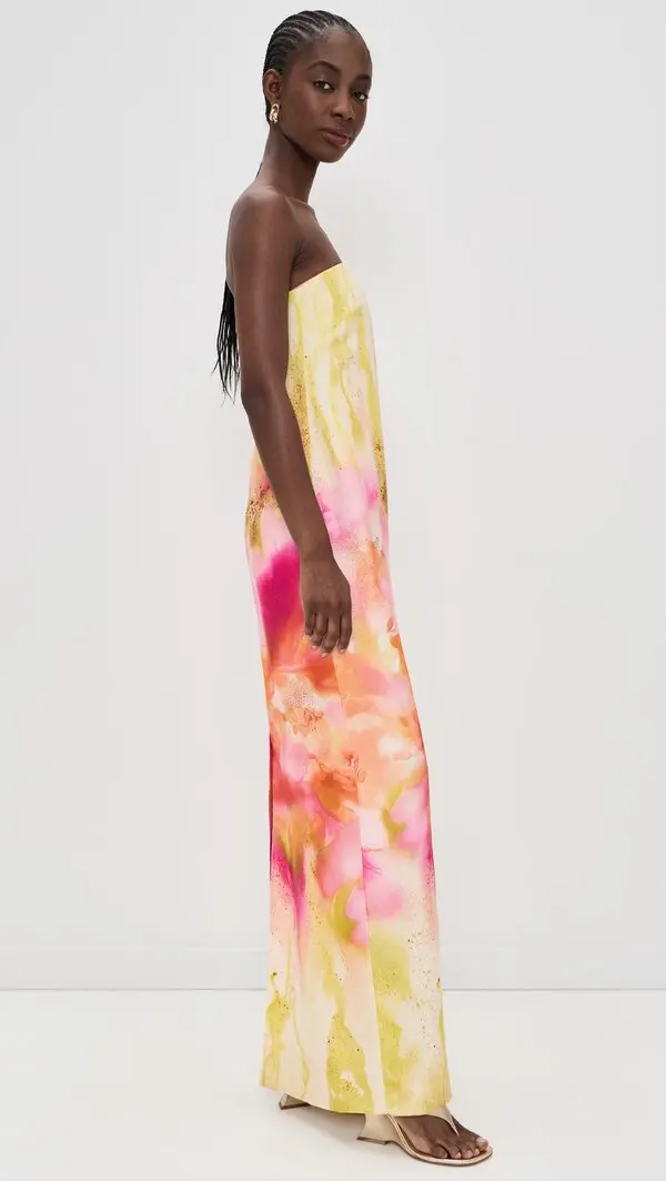 Hunter Bell Lainey Strapless Maxi Dress