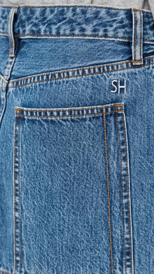 Still Here Holly Denim Skirt - Classic Blue