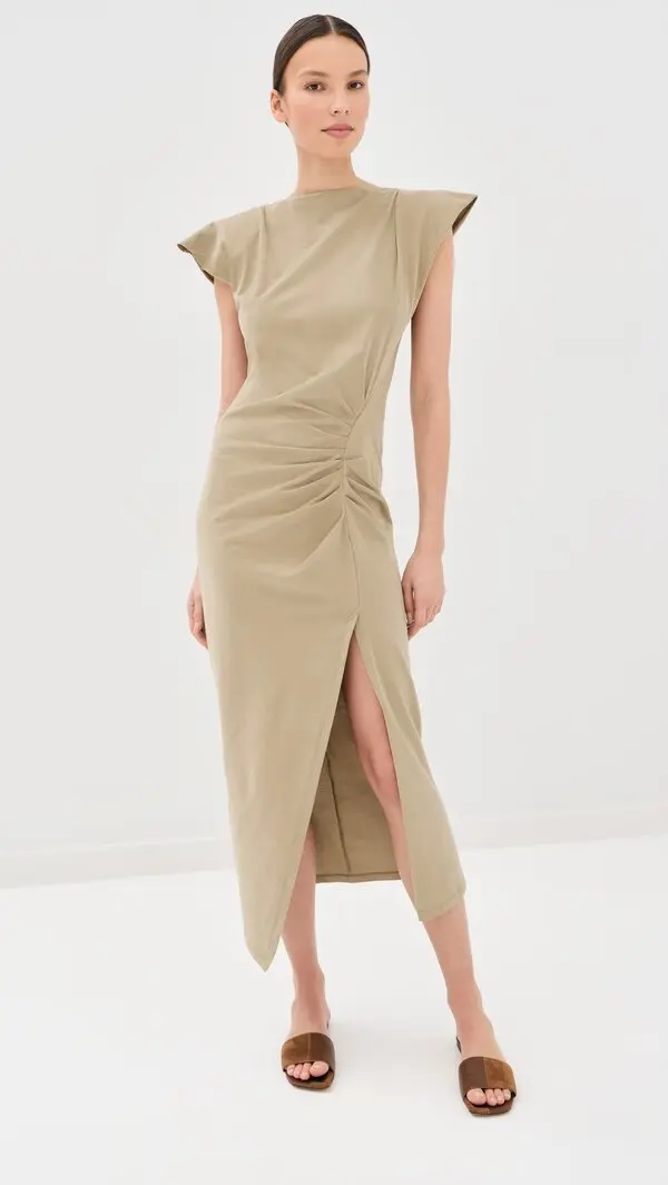 Isabel Marant Étoile Nadela Midi Dress - Light Bronze