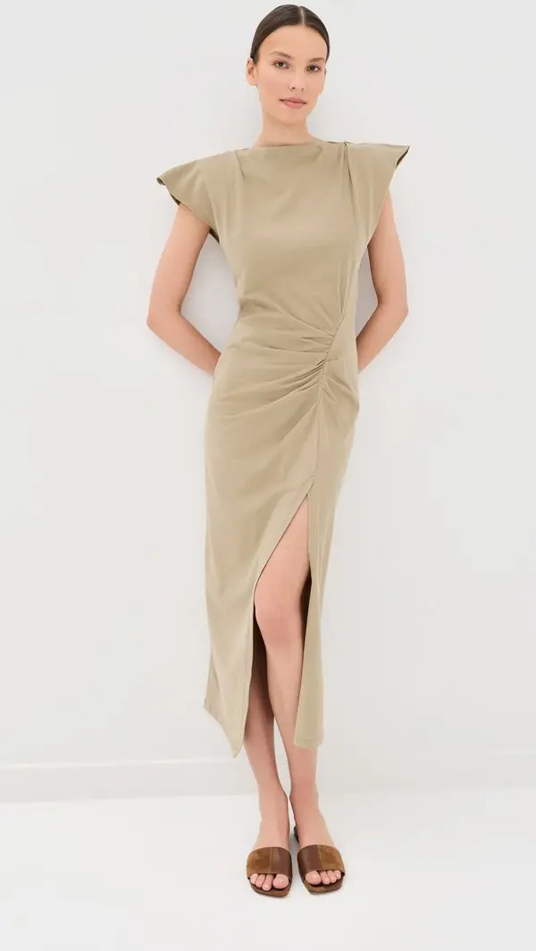 Isabel Marant Étoile Nadela Midi Dress - Light Bronze
