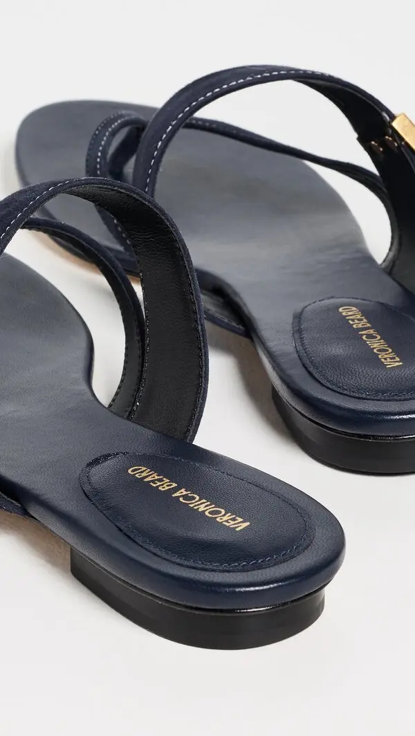 Veronica Beard Salva Dash Sandals - Navy