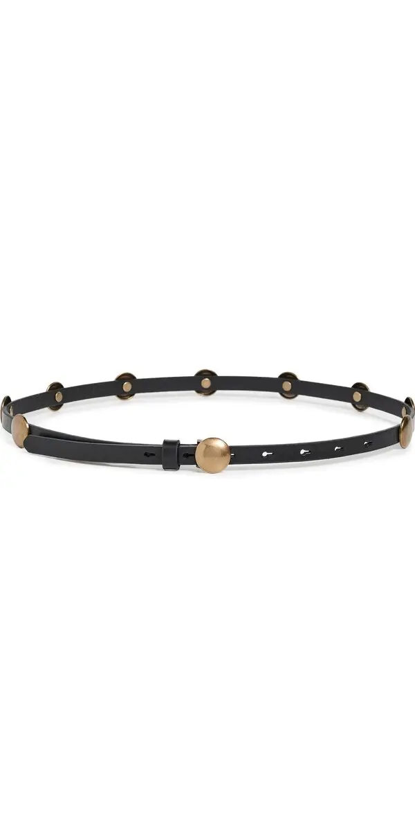 Madewell Skinny Studded Belt - True Black