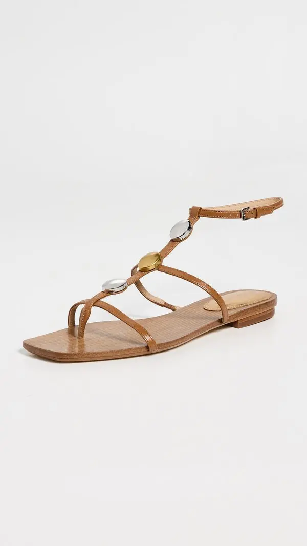 Veronica Beard Alba Embellished Sandals - Hazelwood
